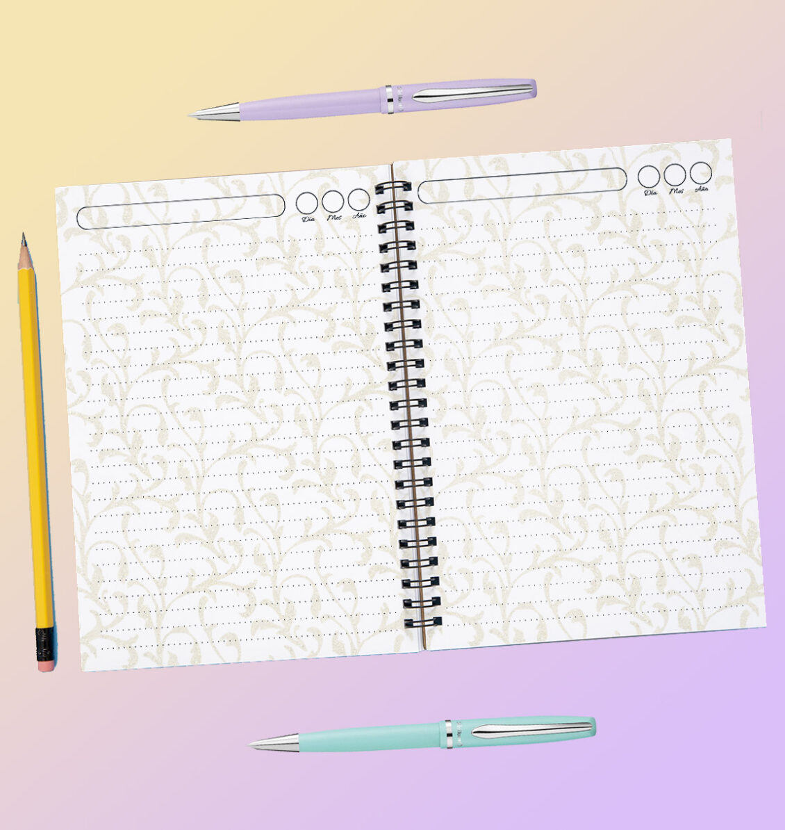 Cuaderno Negro y Dorado - A5 - Sirania Creaciones