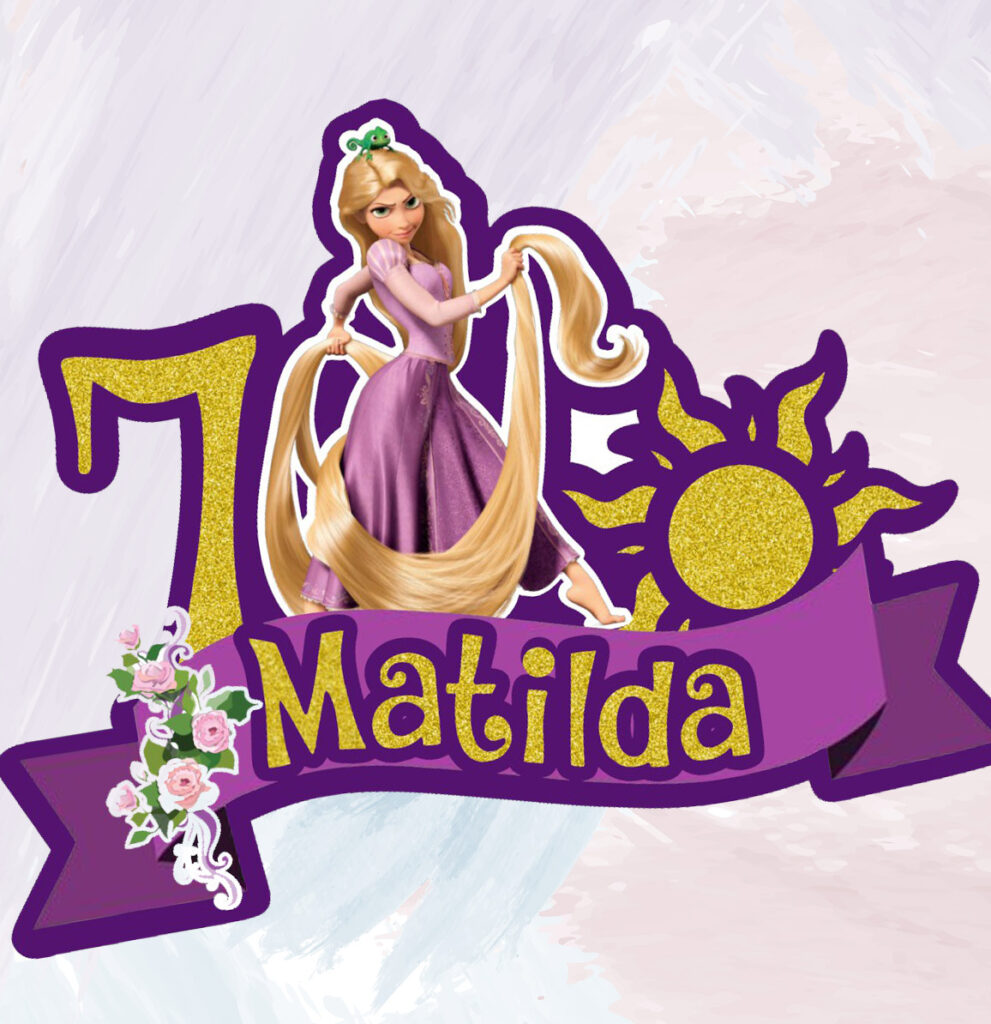 Cake topper Rapunzel - Sirania Creaciones